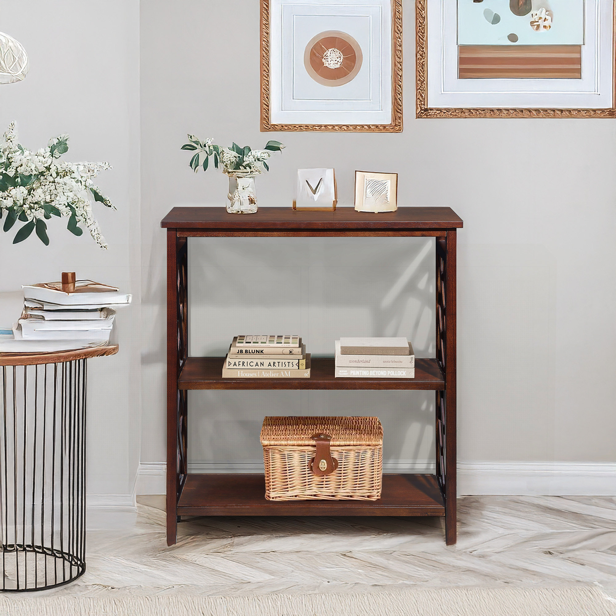 Ebern Designs Versatile Console Table with Shelves for Various Rooms ...