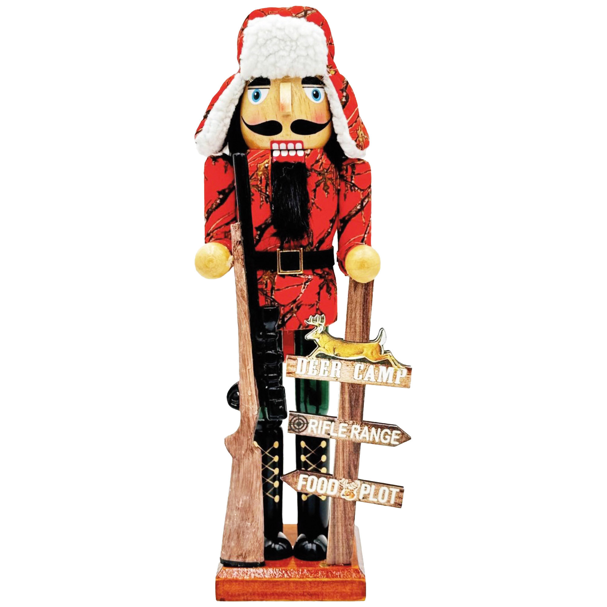 Union Rustic 14" Deer Camp Nutcracker | Wayfair