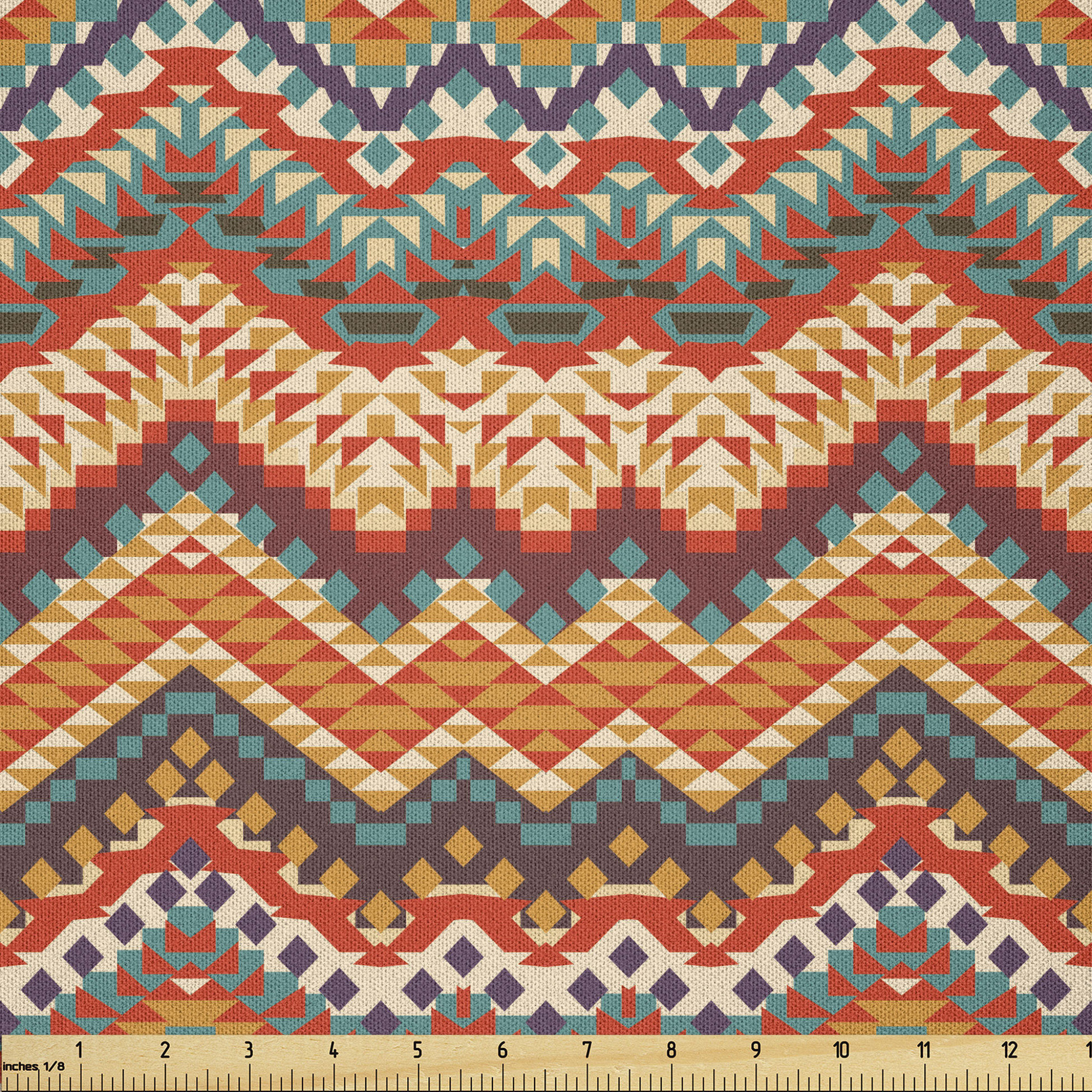 East Urban Home Dabriel Chevron Historical Mayan Fabric | Wayfair.co.uk