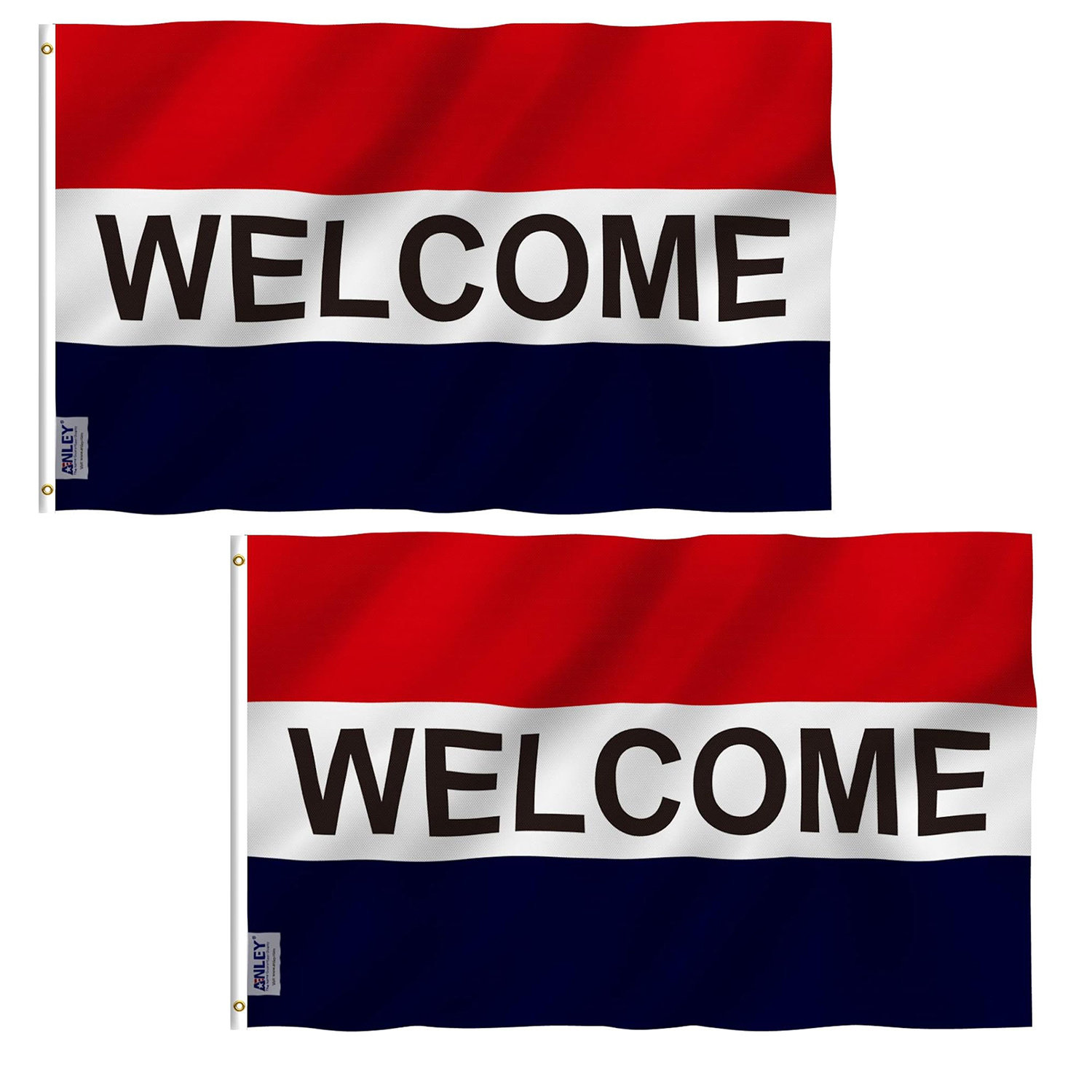 Arlmont & Co. Fly Breeze 3x5 Feet Ceremonial WELCOME Flag - Commercial ...