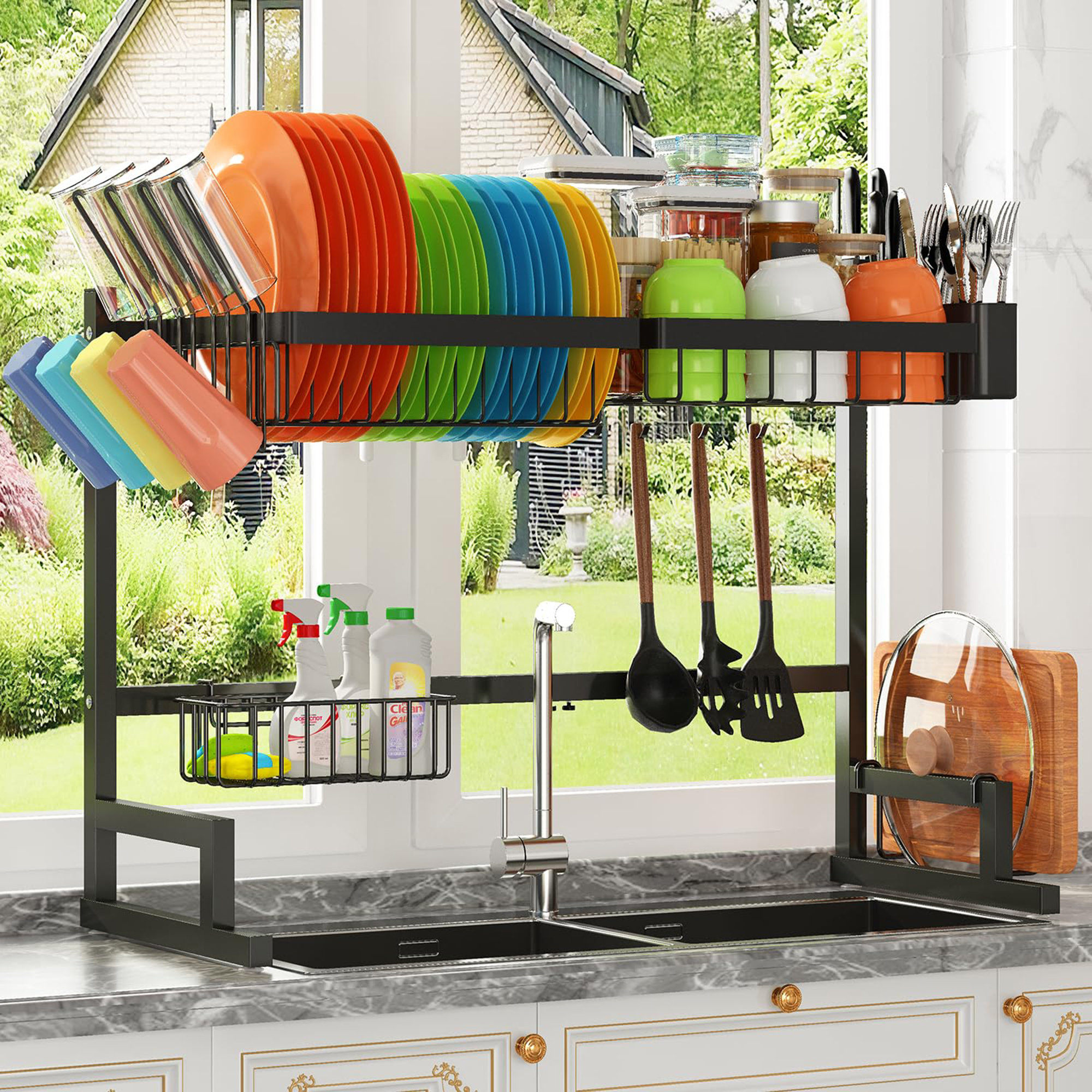 Underyr Stainless Steel 2 Tier Dish Rack | Wayfair
