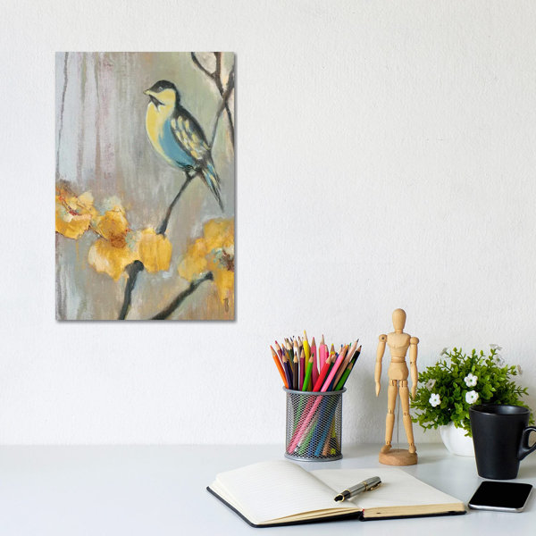 ClassicLiving Bluebird II by Terri Burris - Wrapped Canvas Painting ...