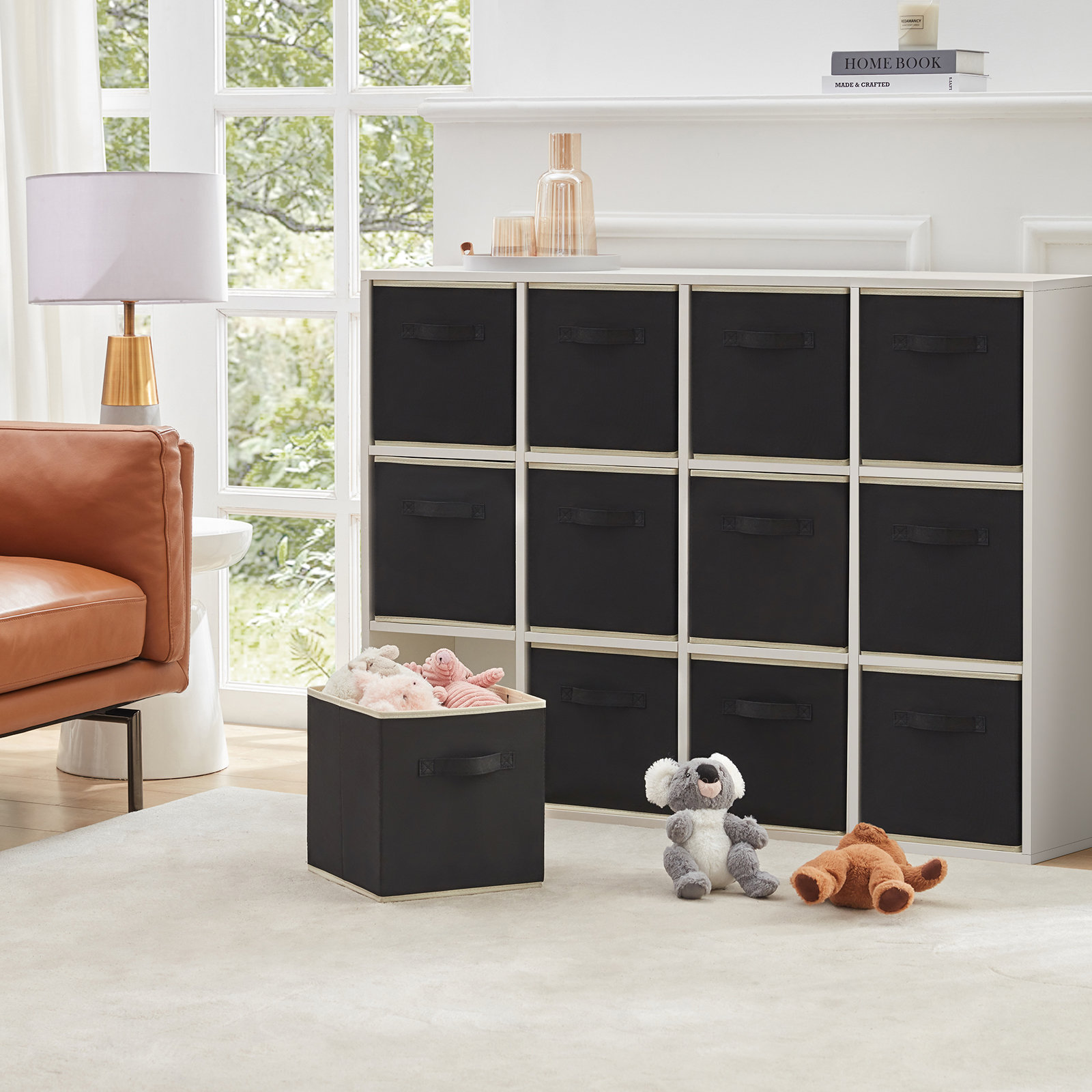 Ebern Designs 12 Packs Storage Cubes, 11 Inch Cube Storage Bins ...