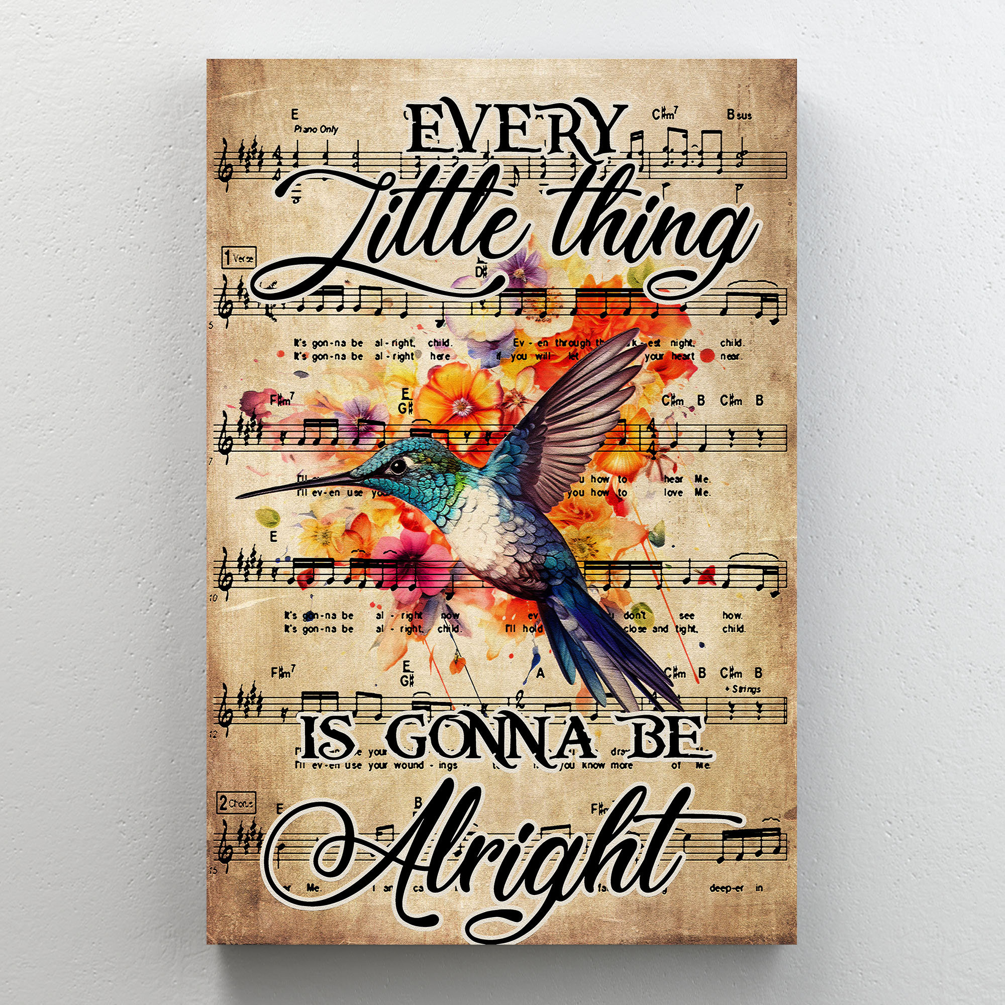 Trinx Bird - Every Little Thing Is Gonna Be Alright Gallery Wrapped ...