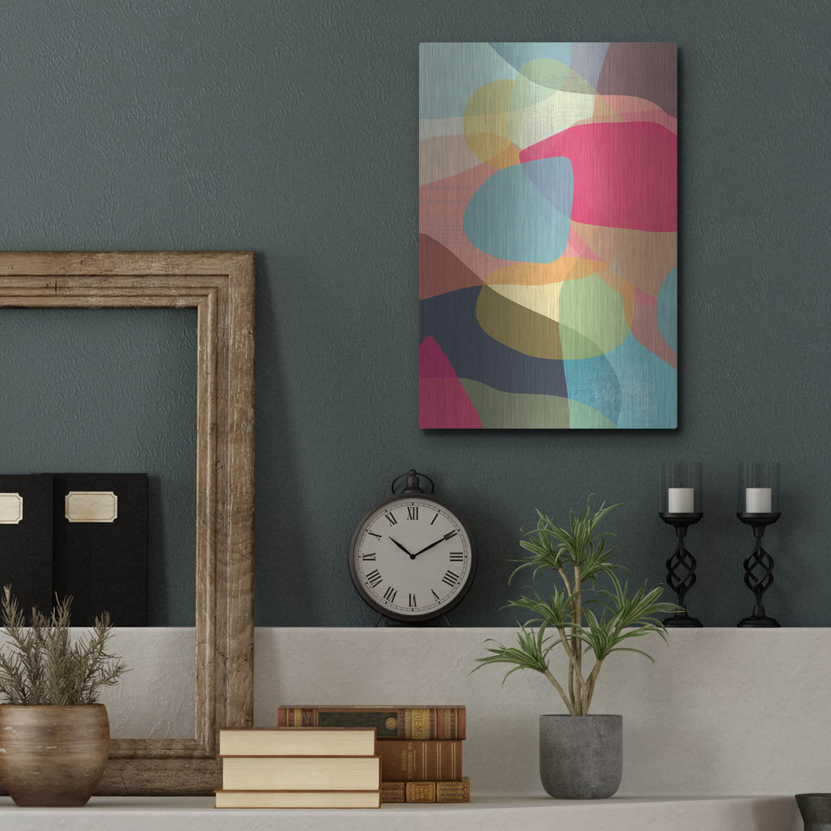 Latitude Run® 'Layered Earth One' by Jan Weiss Metal Wall Art | Wayfair