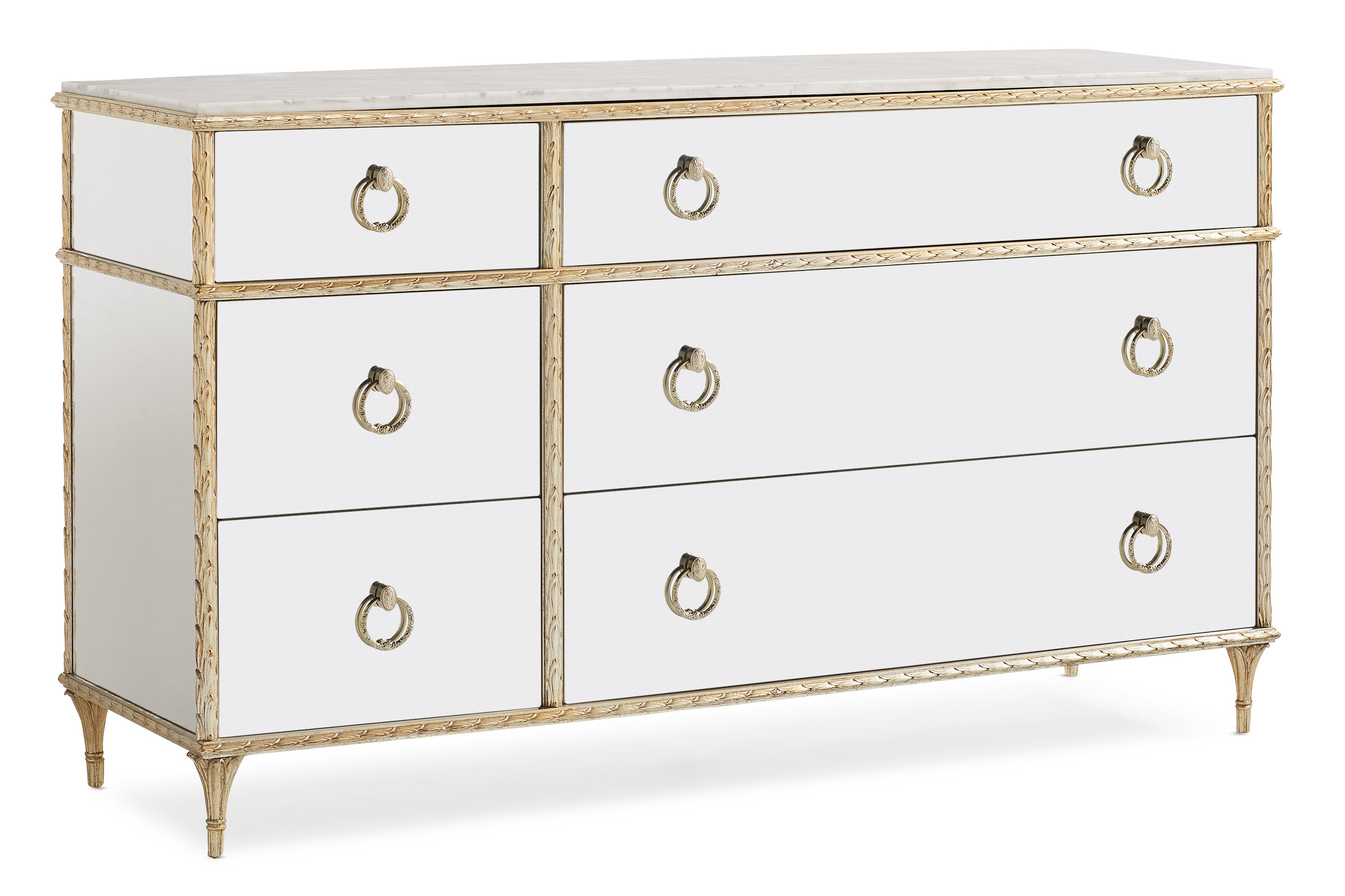 Caracole Fontainebleau 6 Drawer Dresser | Wayfair