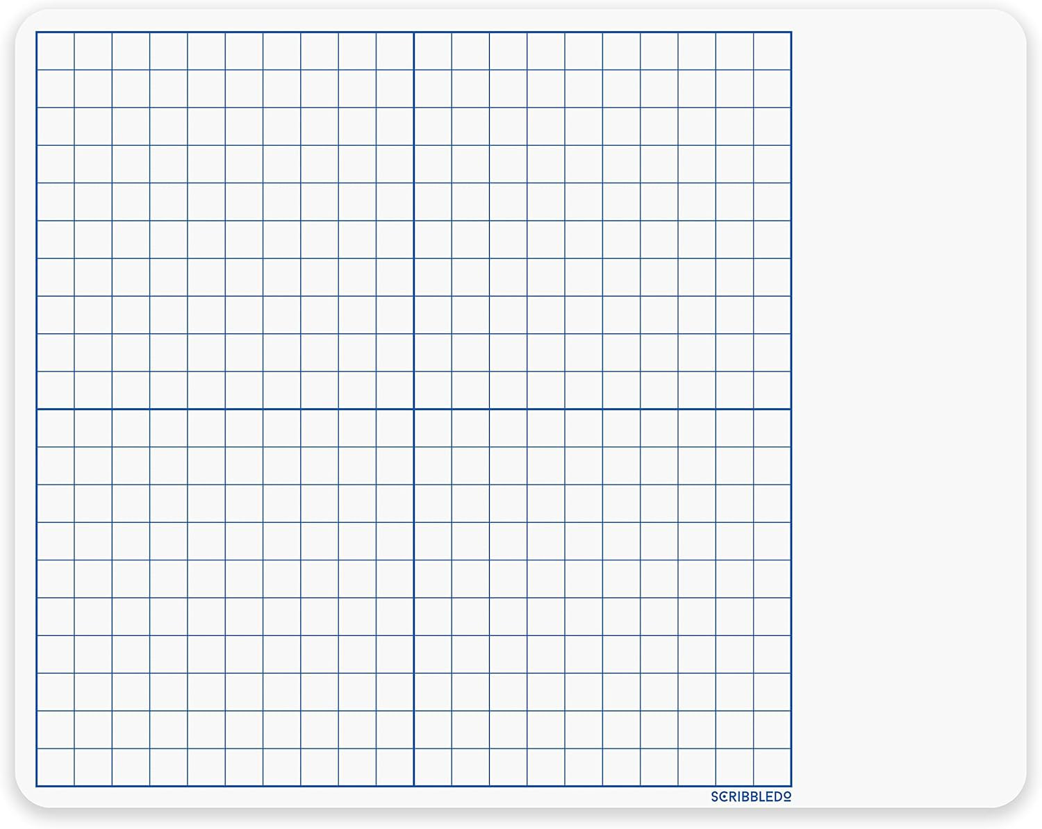 Scribbledo 11"x14" Dry Erase Graph Whiteboard Double Sided Dry Erase ...
