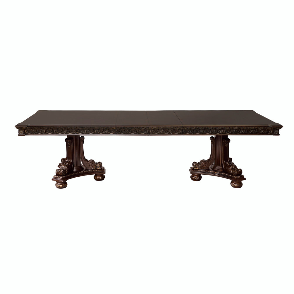 Bloomsbury Market Formal Traditional Dining Table 1pc Dark Cherry ...