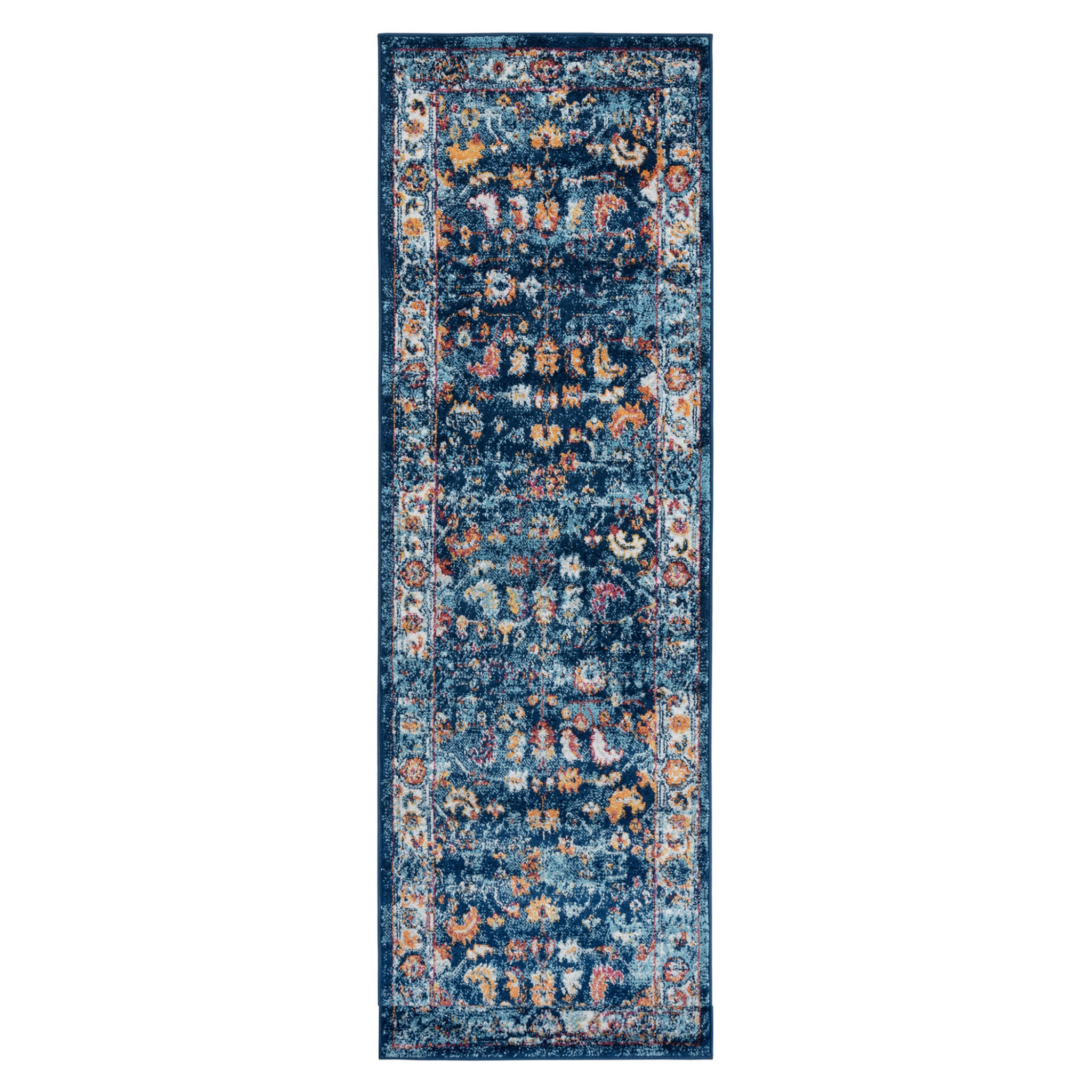 Latitude Run® 2' X 6' Floral Power Loom Runner Rug | Wayfair
