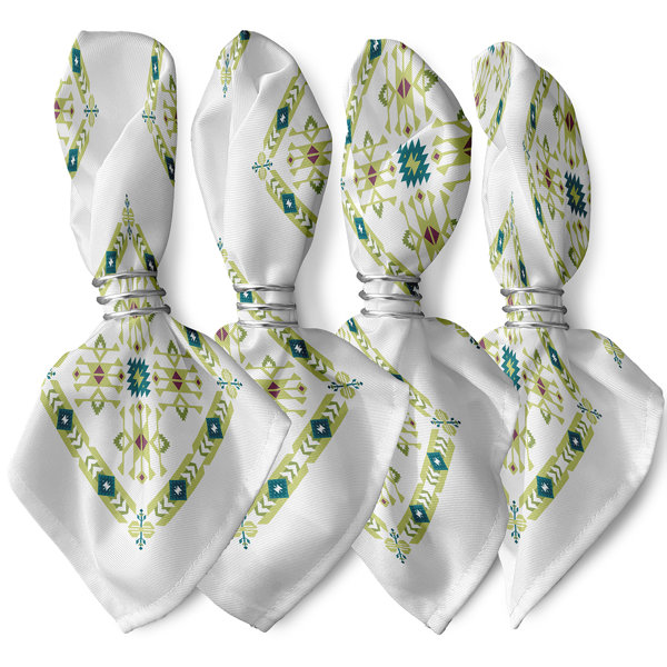 Dakota Fields Alfreda Polyester Geometric Square Napkin - Wayfair Canada