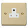 Marlow Home Co. Polished Brass 1 Gang 5A Round Pin Socket | Wayfair.co.uk