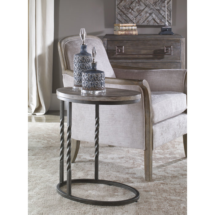 Gracie Oaks Solid Wood C Table End Table & Reviews | Wayfair