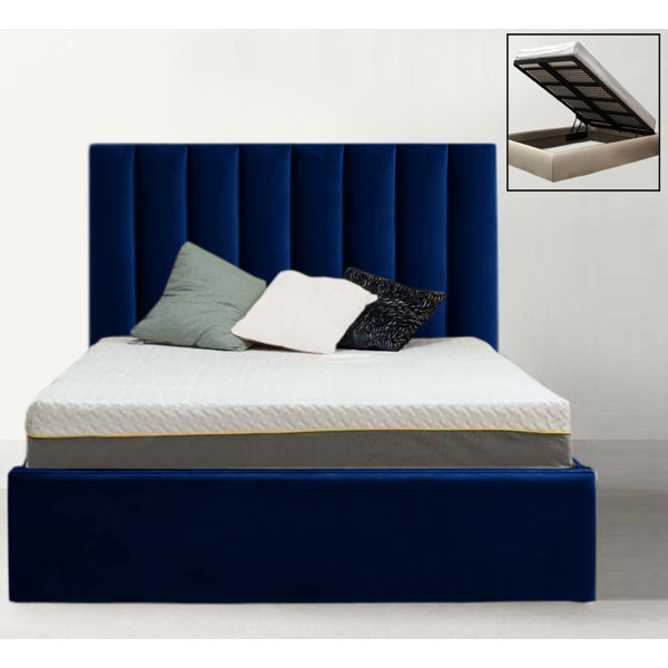 Ebern Designs Mahida Upholstered Storage Bed | Wayfair.co.uk
