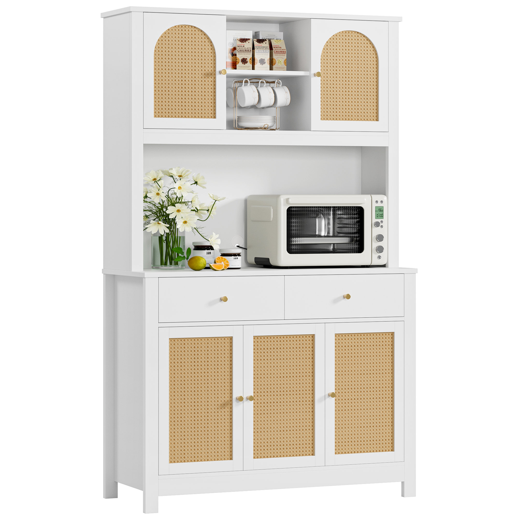 Bay Isle Home™ Aladina 71" Kitchen Pantry with 2 Drawers & Reviews ...