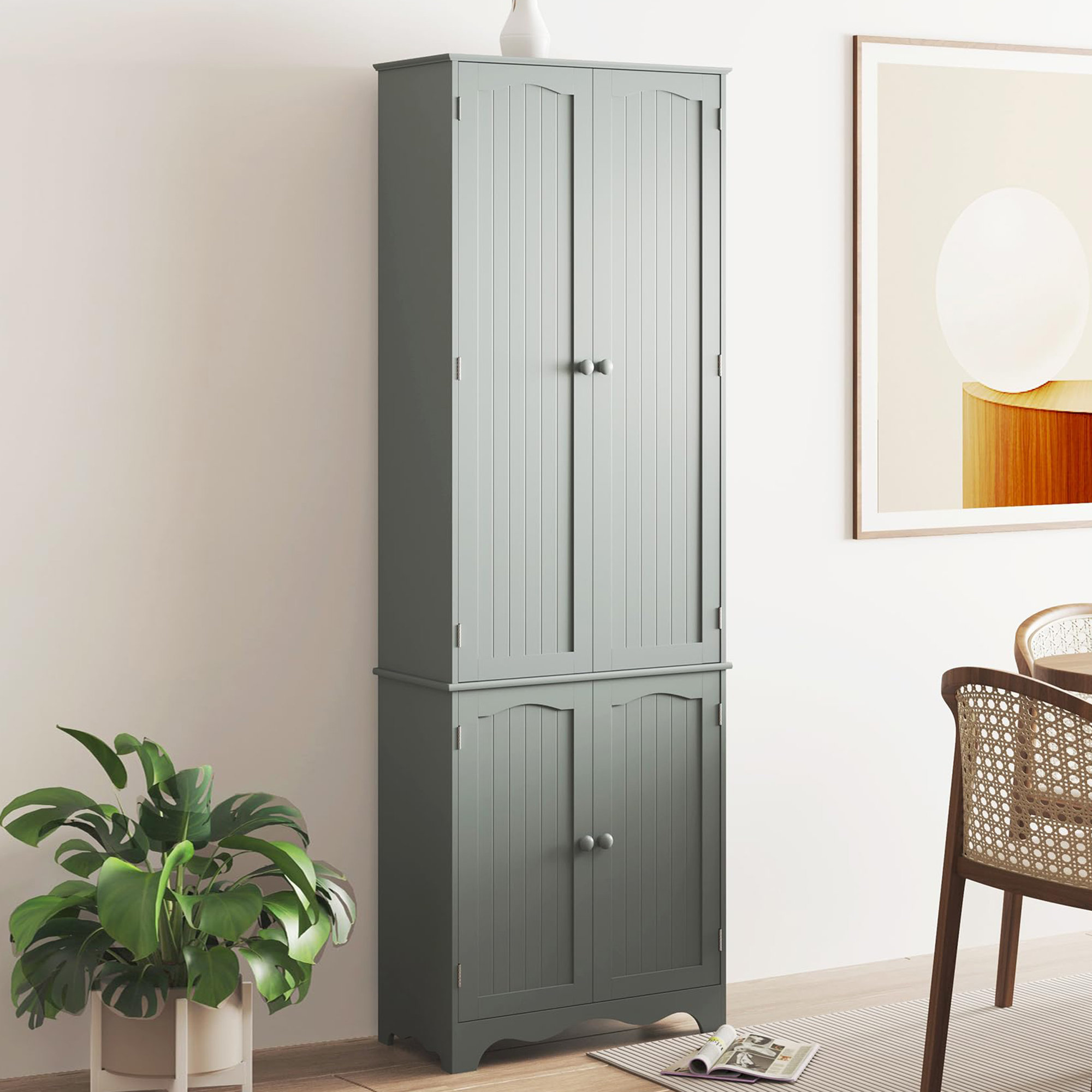 Red Barrel Studio® 72" Kitchen Pantry Storage Cabinets | Wayfair