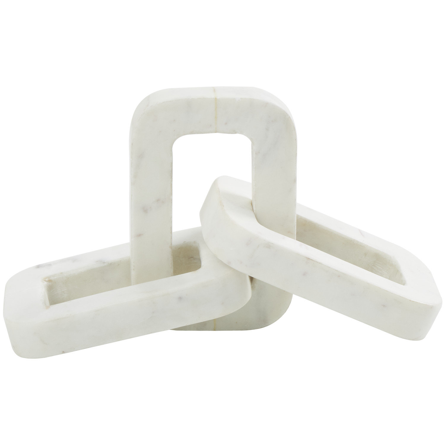 Wrought Studio™ Marble Handmade Geometric 3 Link Chain Decorative ...