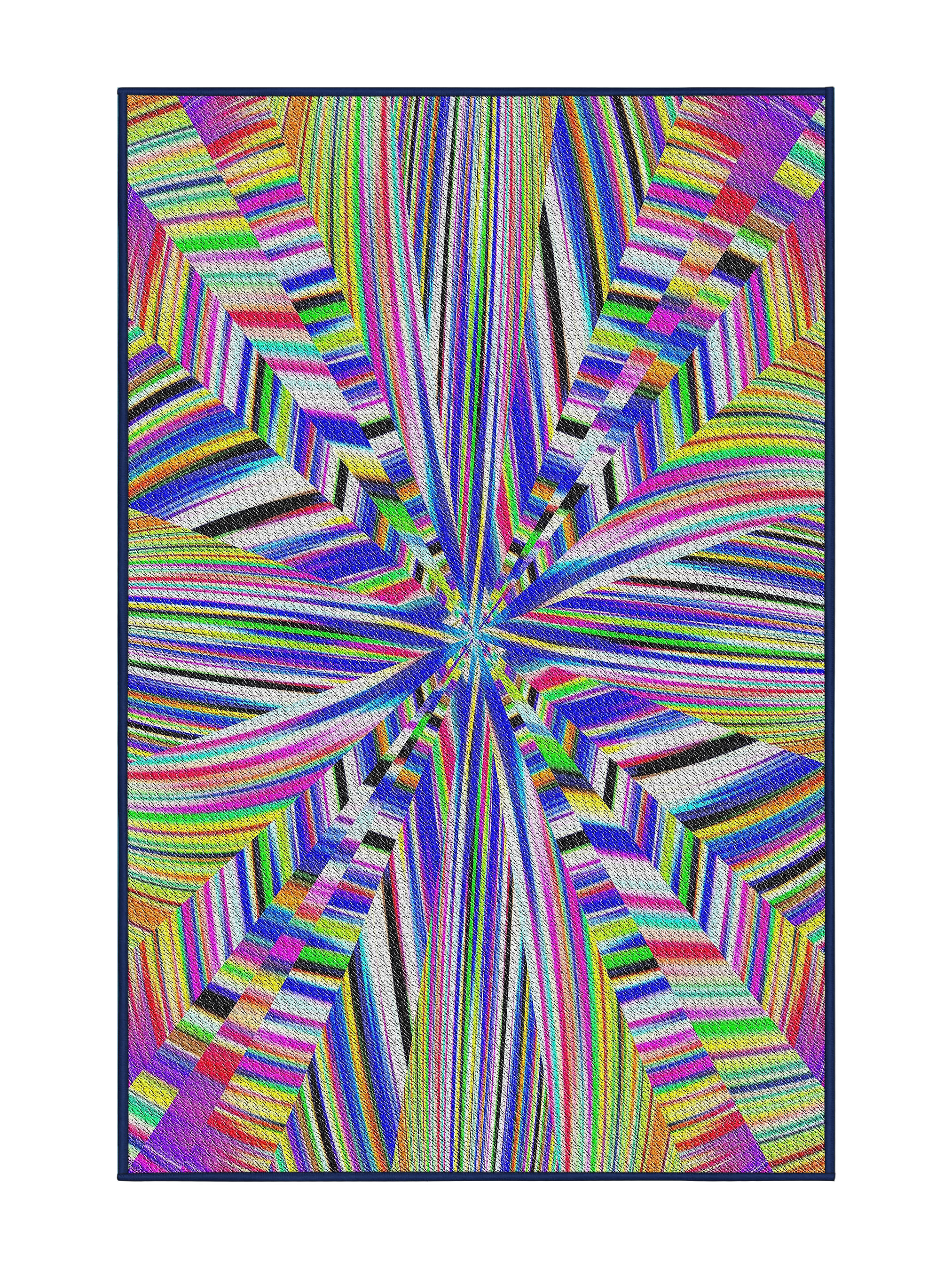 Orren Ellis Geometric Pink/Red/Yellow Area Rug - Wayfair Canada