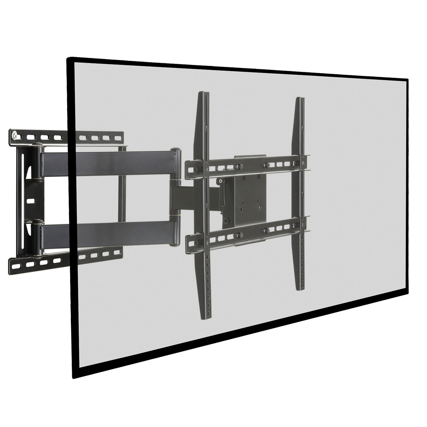 Atlantic Large Full Motion Black Wall Mount Holds up to 132 lbs ...