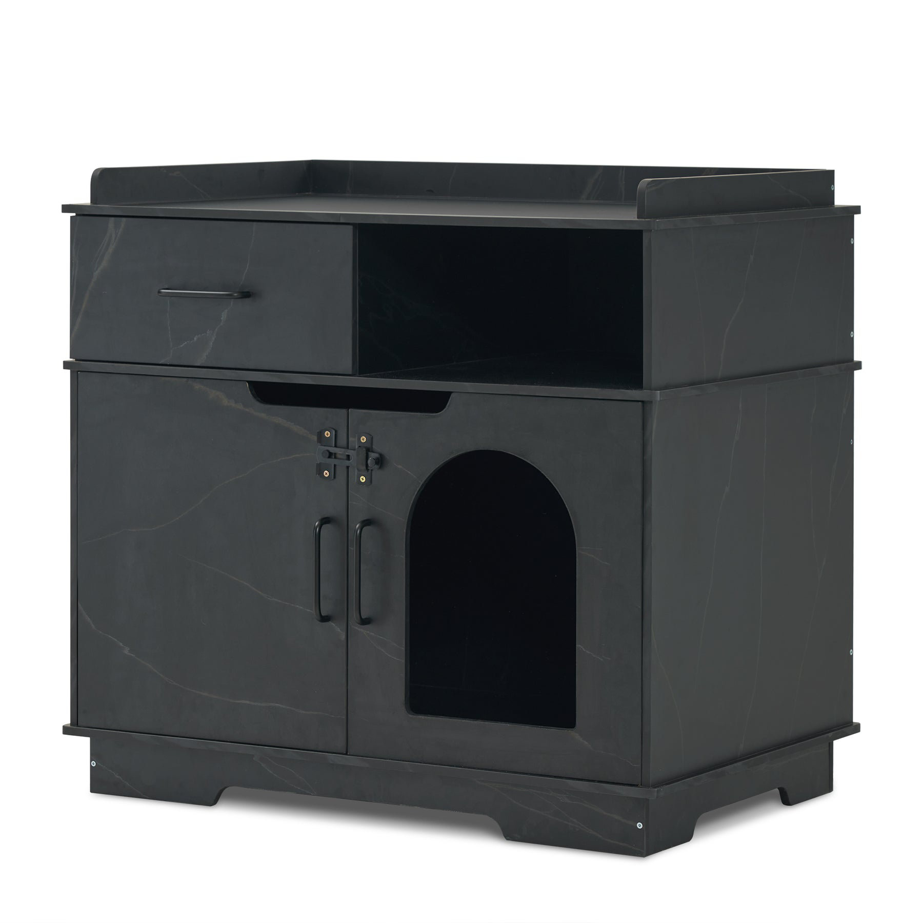 Tucker Murphy Pet™ Cat Litter Box Furniture Hidden with Drawer and Cat ...
