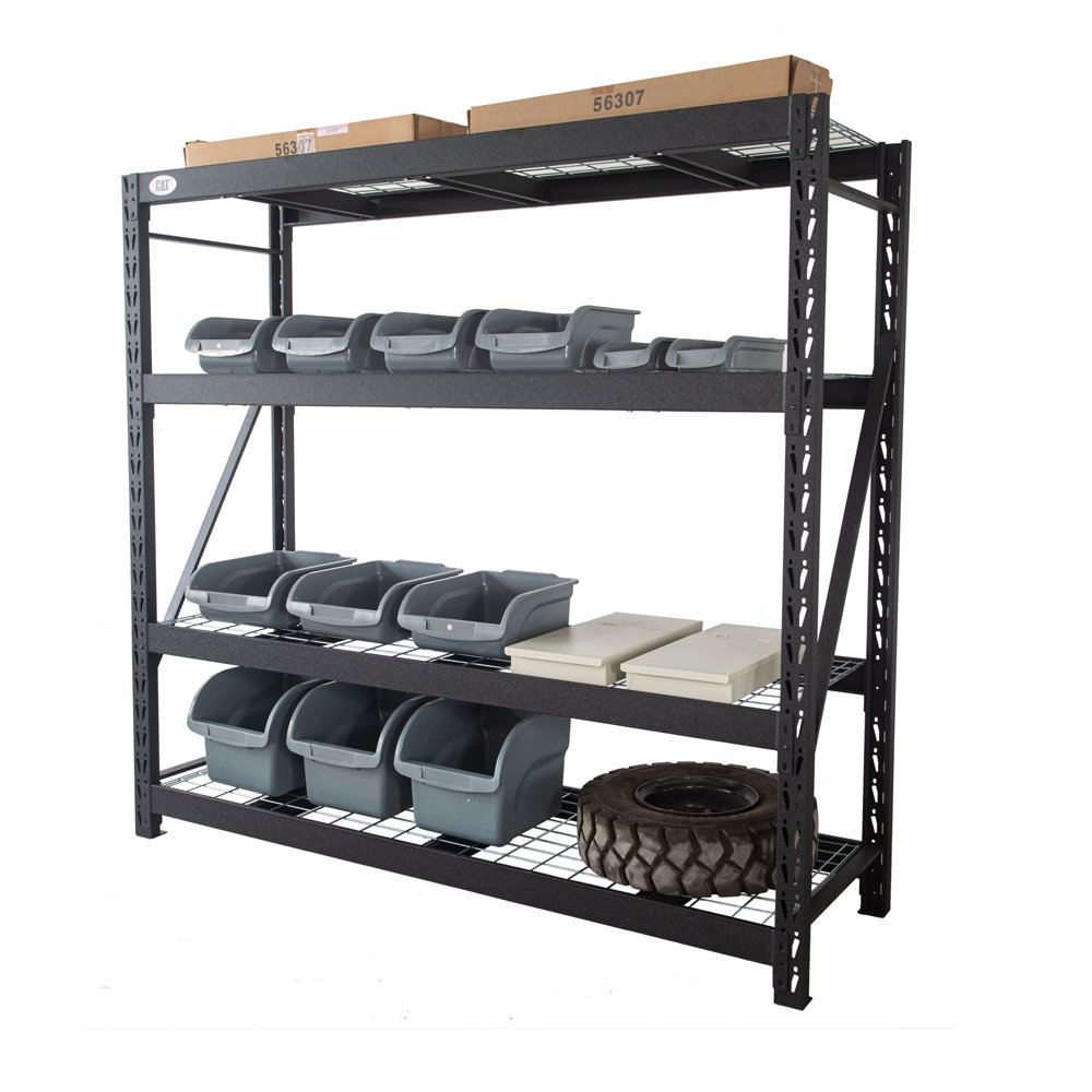 Rebrilliant 72 Inch X 48 Inch Industrial Heavy Duty 4 Tier Adjustable ...