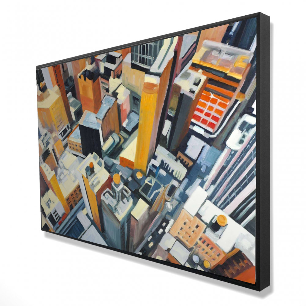 Brayden Studio® " High Top View Of Buildings In New York " on | Wayfair
