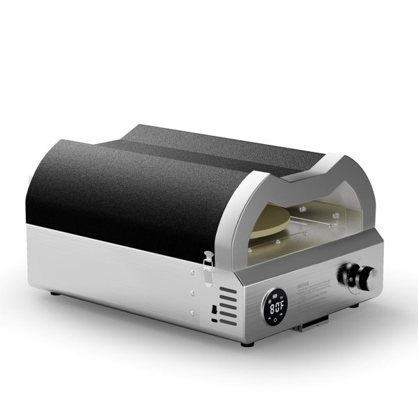 Velivi 12 In. Propane Pizza Oven, Outdoor Pizza Oven In Black With ...