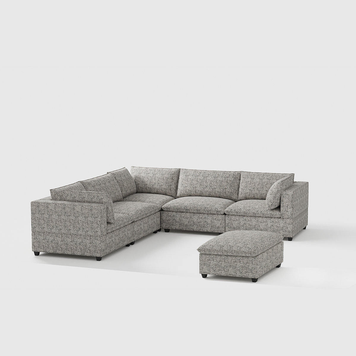 Hokku Designs Milard Minimalist Modular Sofa | Wayfair