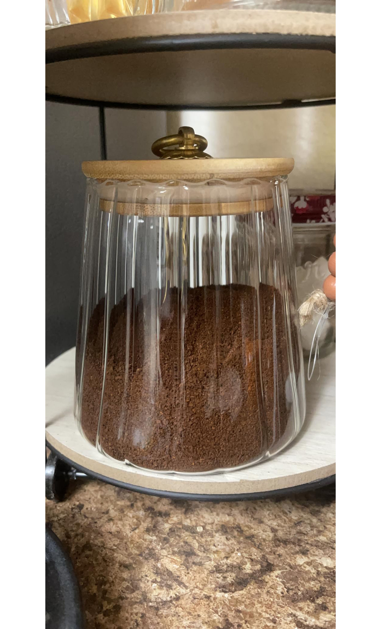 Breakwater Bay Glass Storage Coffee Container Glass Coffee Nuts ...