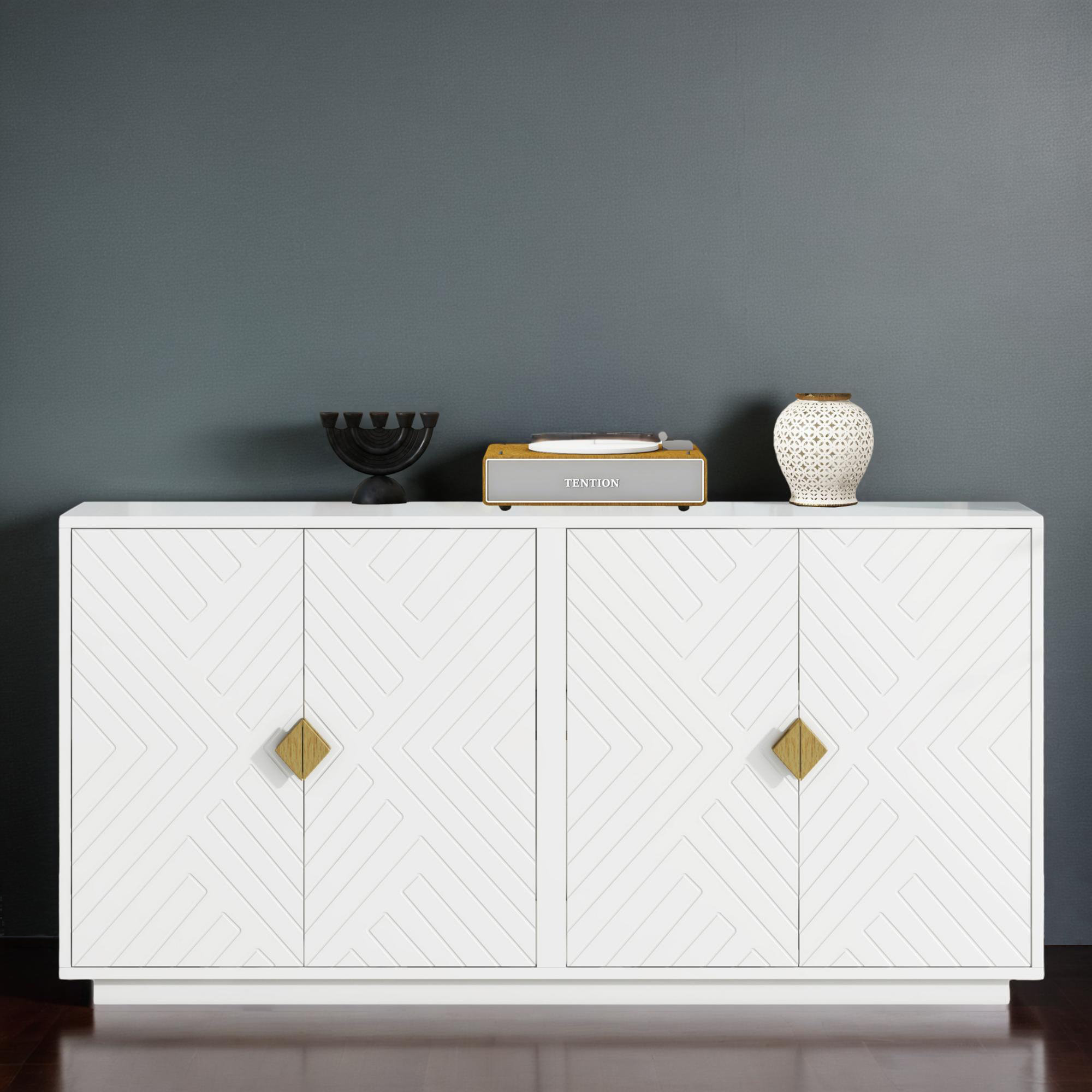 Latitude Run® 60" Console Table Entryway Sideboard for Hallway Living ...