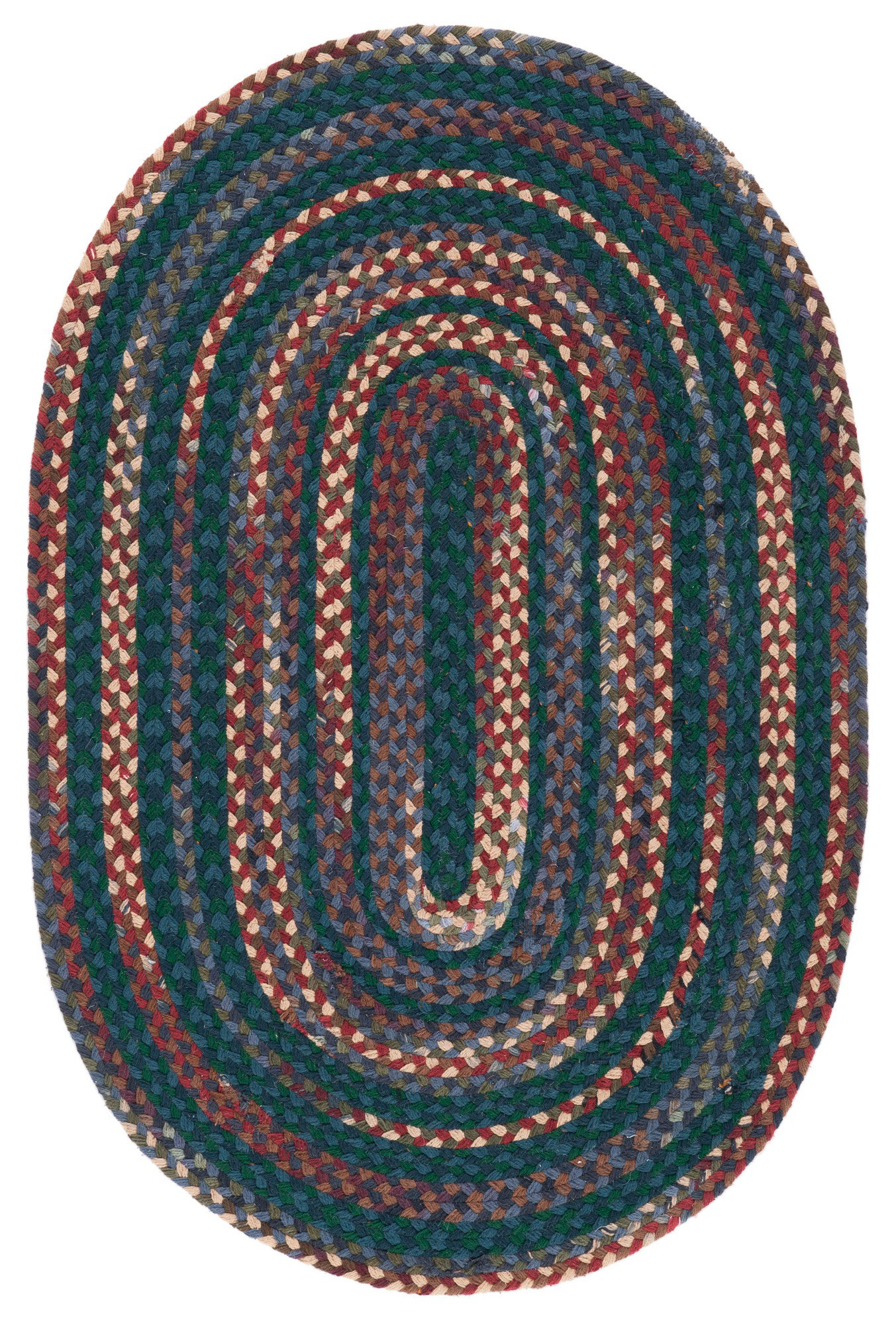 August Grove Randalia Handmade Flatweave Cotton Blue/Green Area Rug ...