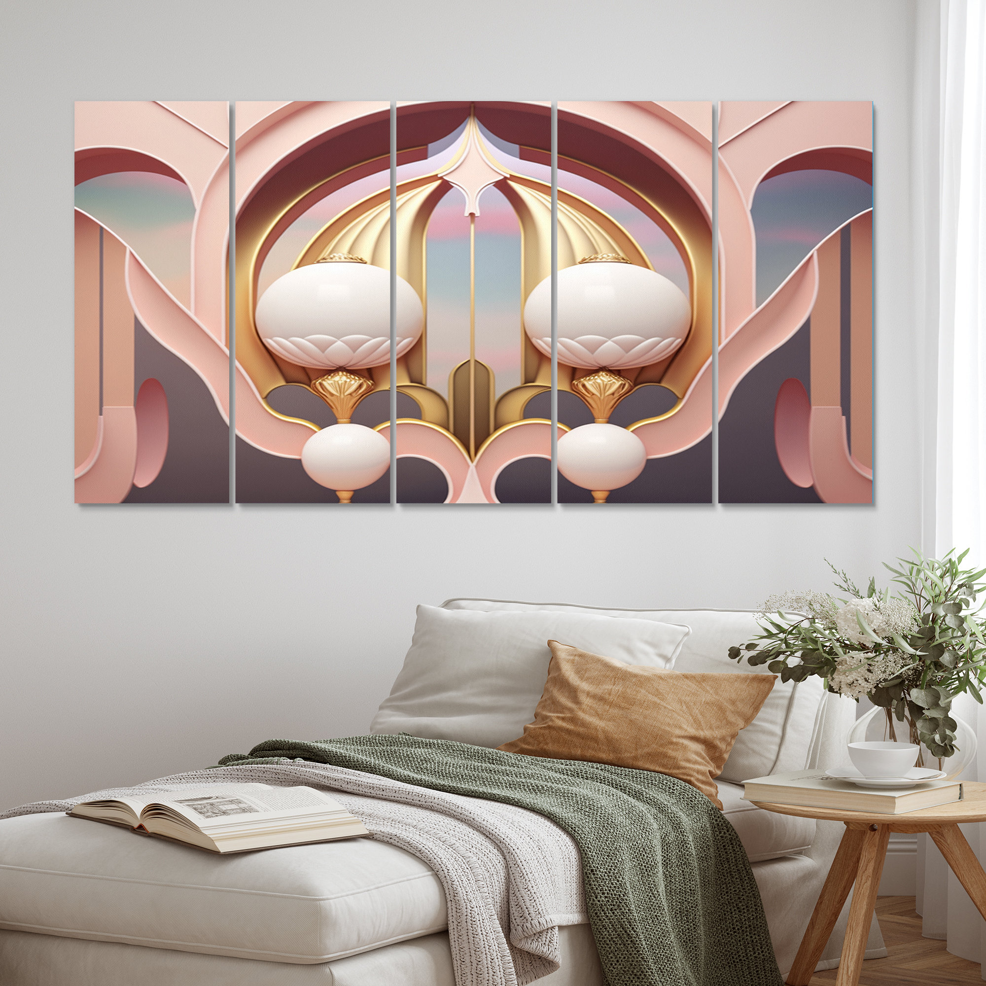 House of Hampton® White Spheres Minimal Retro Future Architecture ...