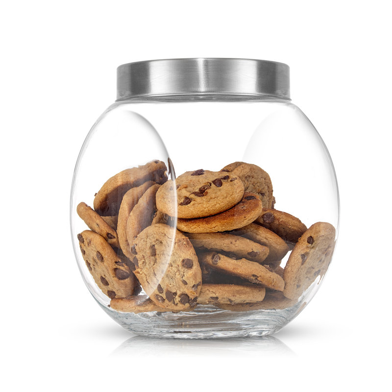 JoyJolt Glass Cookie Jar Food Storage - Set of 2 & Reviews | Wayfair