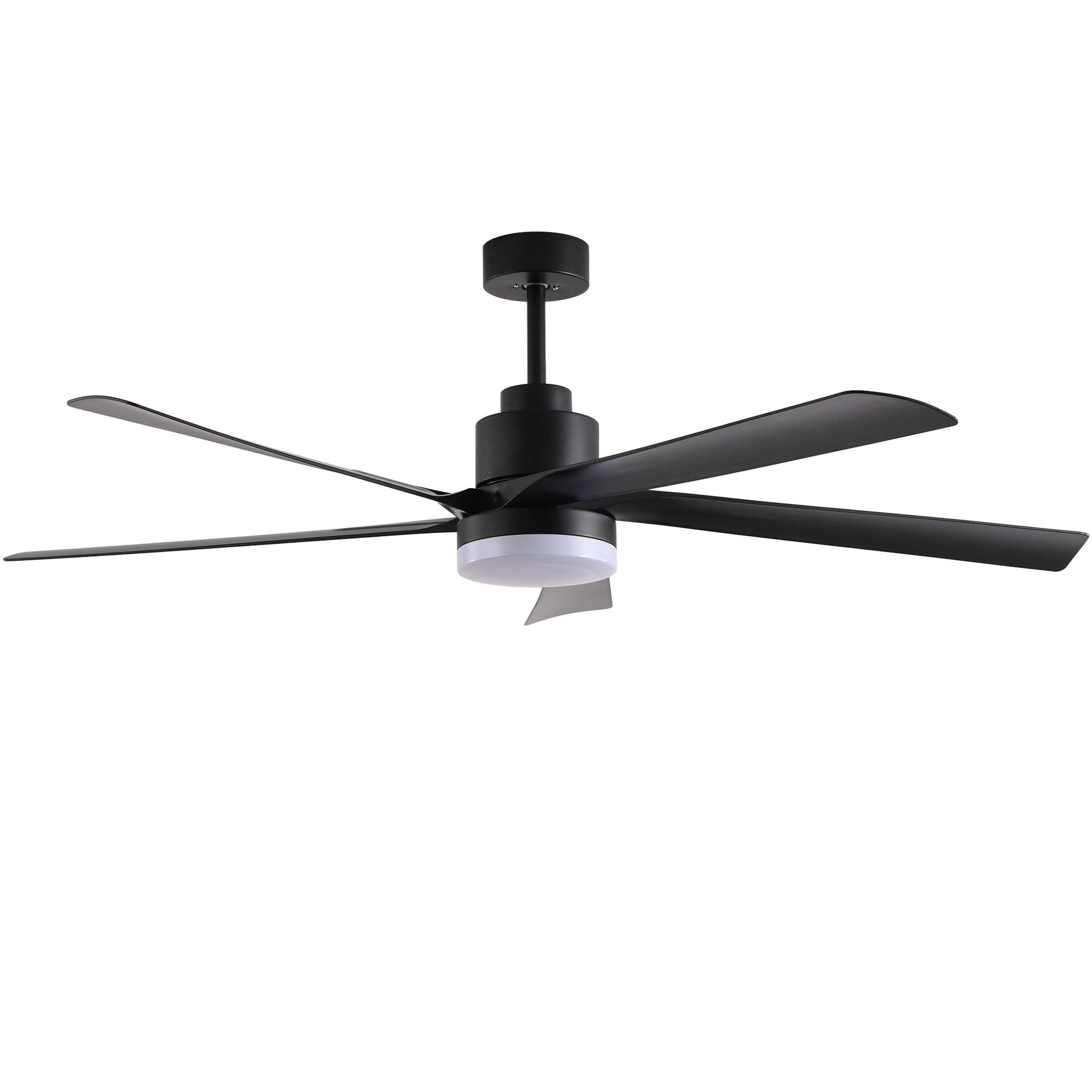 Latitude Run® 65 Inch Ceiling Fan with Light, 5-Blade Dimmable LED ...