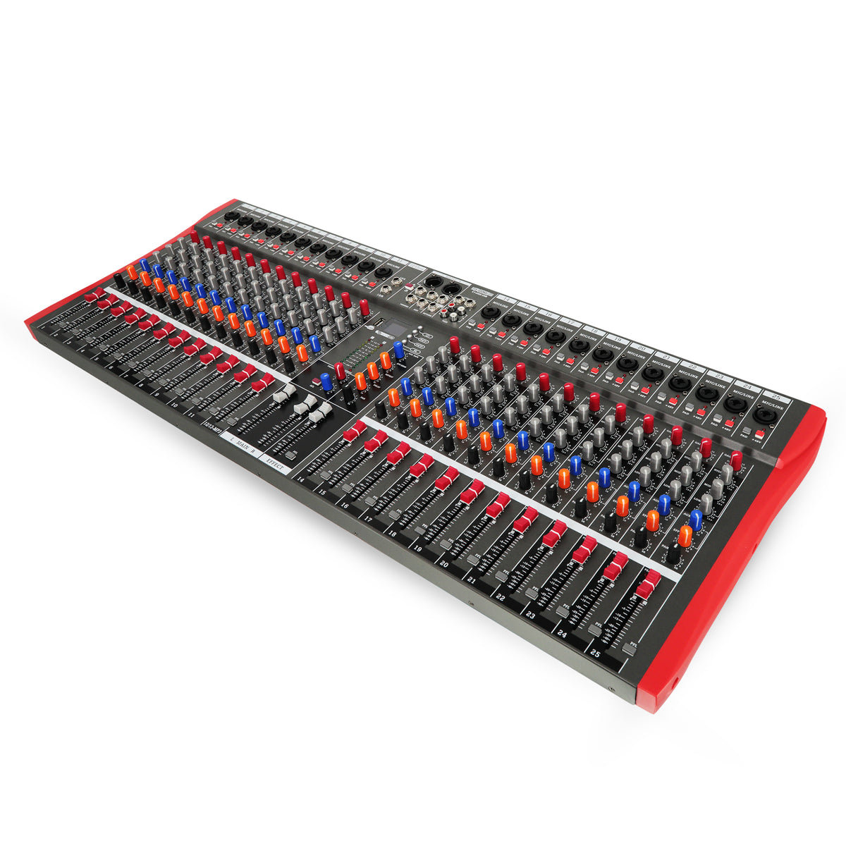 5 Core Audio Mixer 24 Channel DJ Mixing Board Bluetooth USB Analog ...