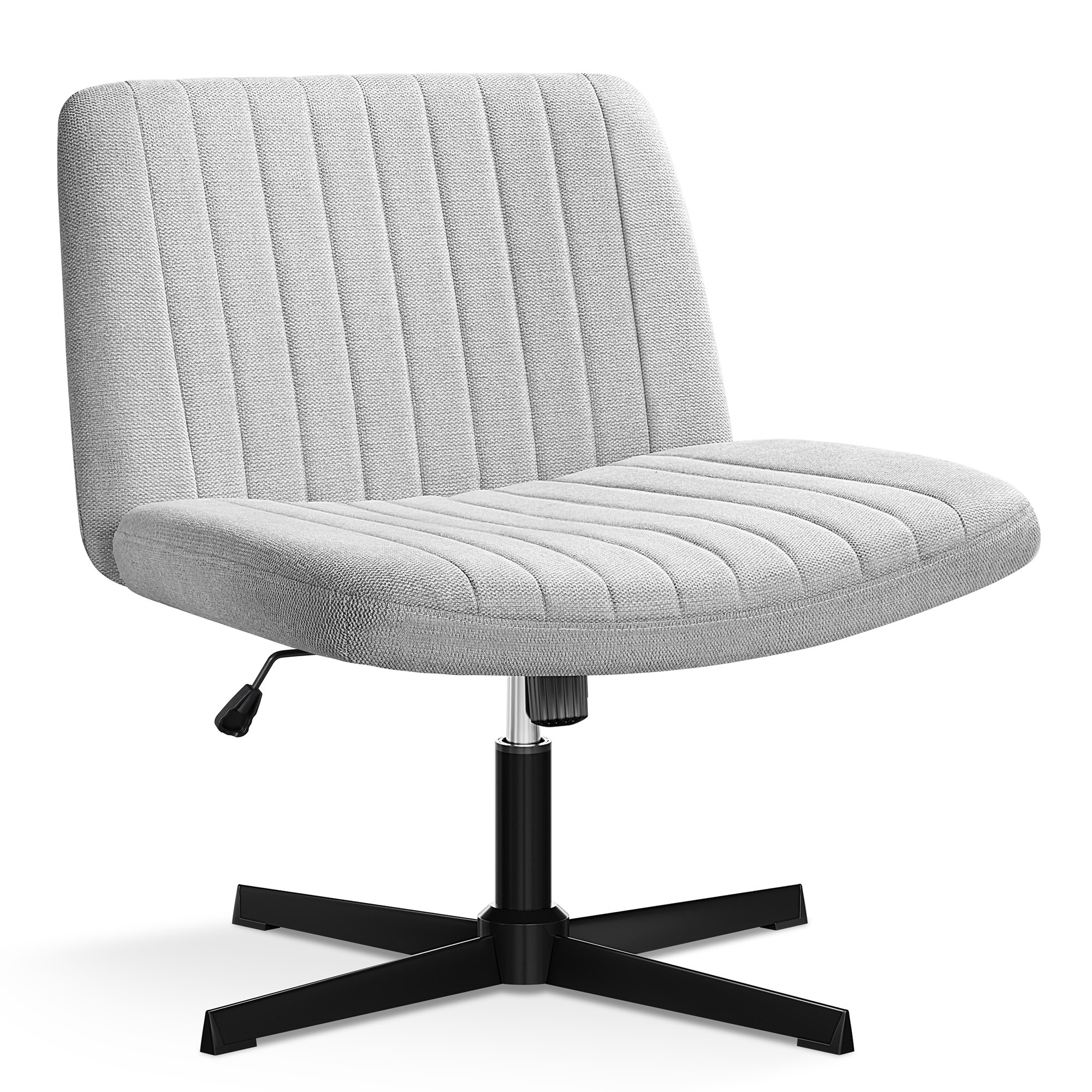 Ebern Designs Criss Cross Chair, Armless Cross Legged Office Desk Chair ...
