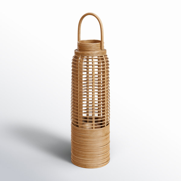 Birch Lane™ Rattan Tabletop Lantern | Wayfair