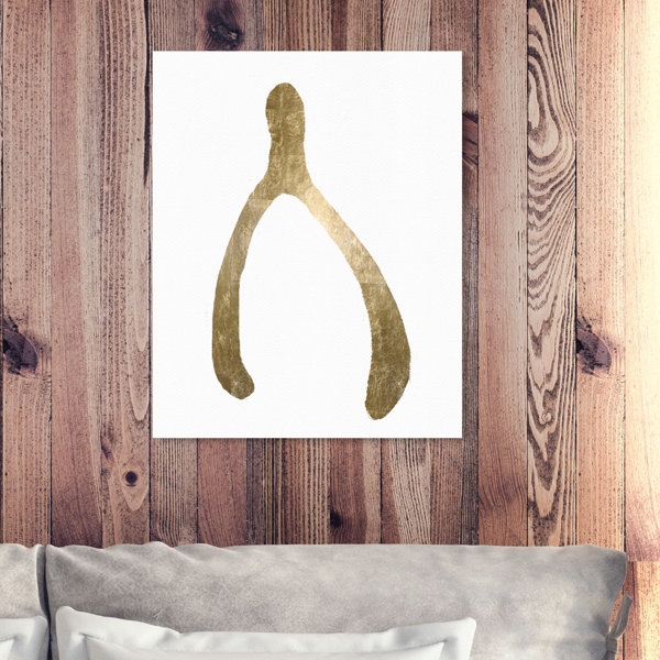 East Urban Home Wishbone - Wrapped Canvas Graphic Art | Wayfair.co.uk
