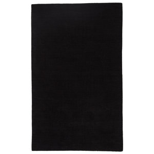 Wrought Studio Bedfo Handmade Hand-Knotted Jet Black Rug & Reviews ...