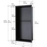 DecoMust Stainless Steel Chrome Rectangular Recessed Shower Niche Inner ...