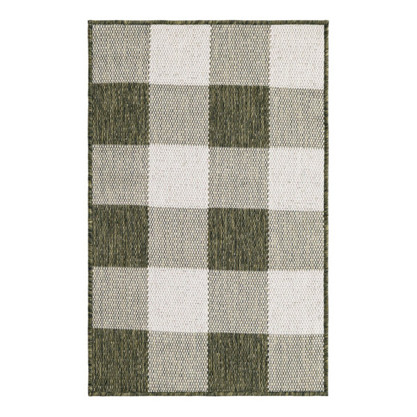 Gracie Oaks Tereon Checkered Rug & Reviews | Wayfair