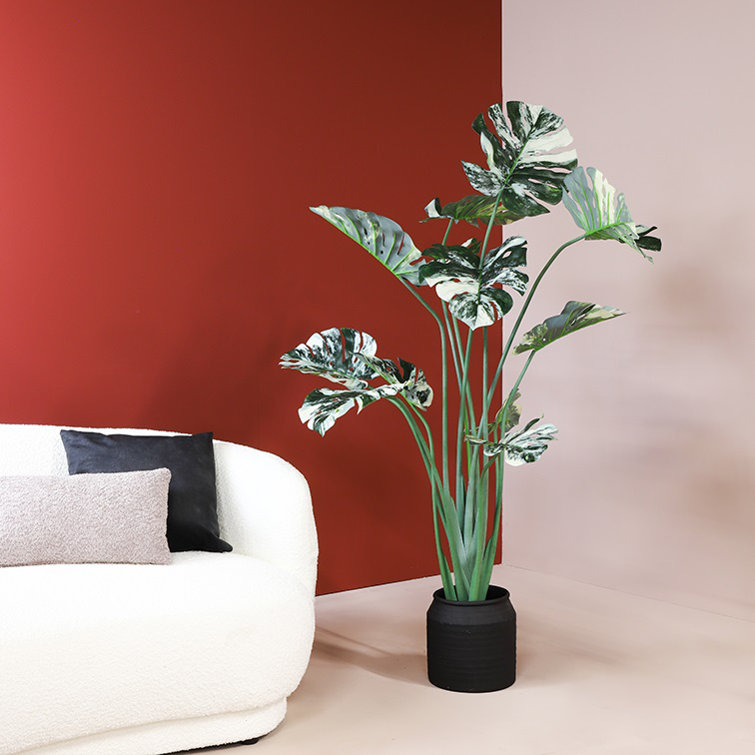 The Seasonal Aisle 160mm Faux Monstera Deliciosa Tree in Pot | Wayfair ...