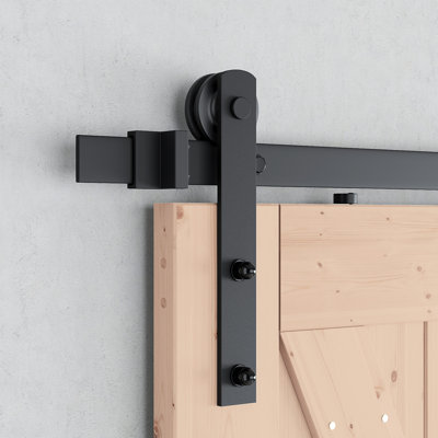 Lubann Bi-Folding Standard Single Track Barn Door Hardware Kit ...