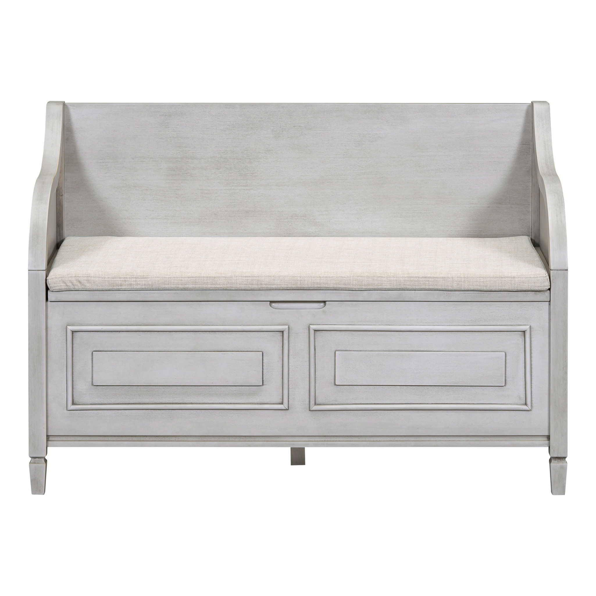 George Oliver Rustic Style Solid Wood Entryway Multifunctional Storage ...