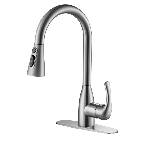 Uptap Finish Pull Down Kitchen Faucet & Reviews | Wayfair