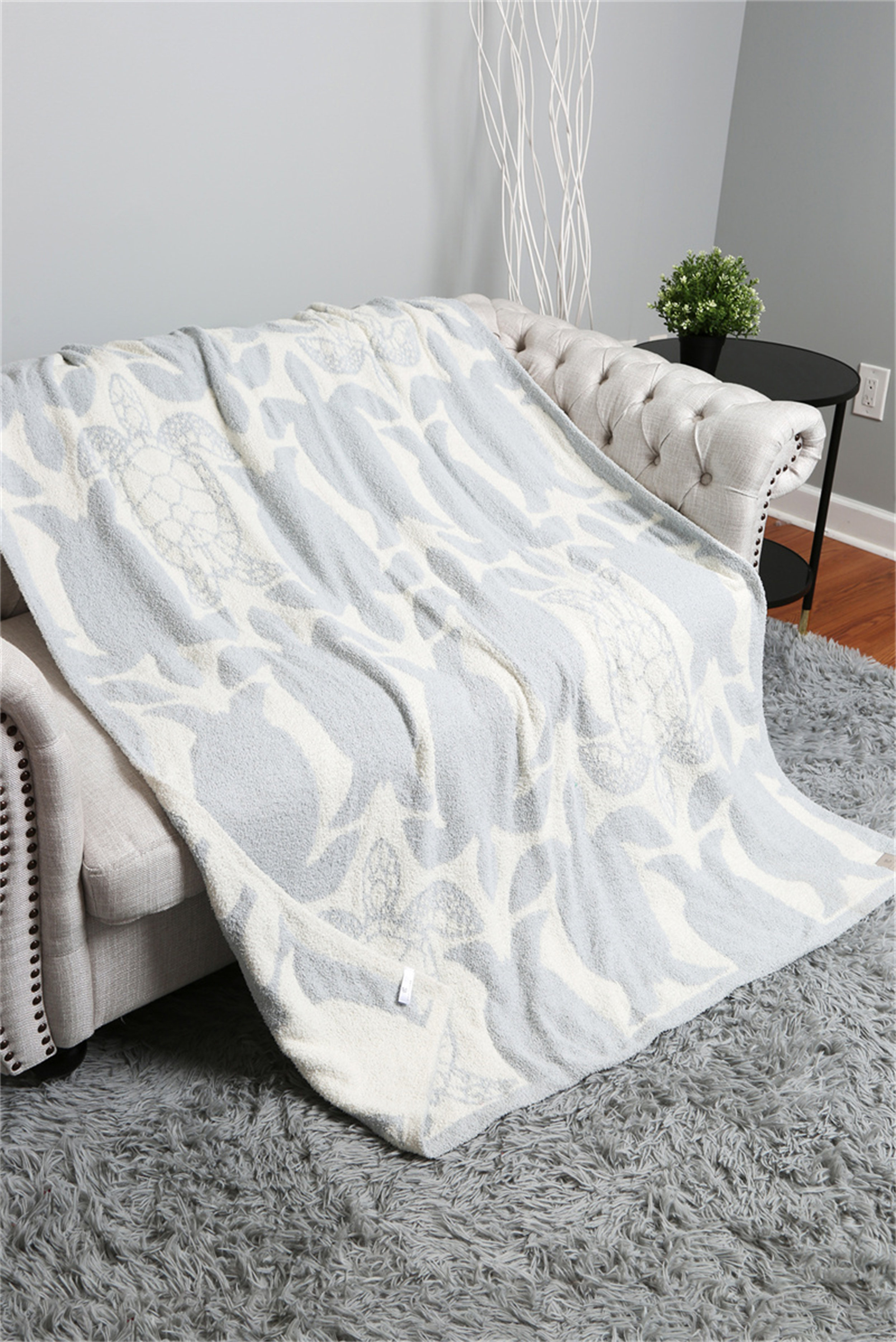 COMFYLUXE Animal Pattern Luxury Soft Throw Blanket - TURTLE | Wayfair