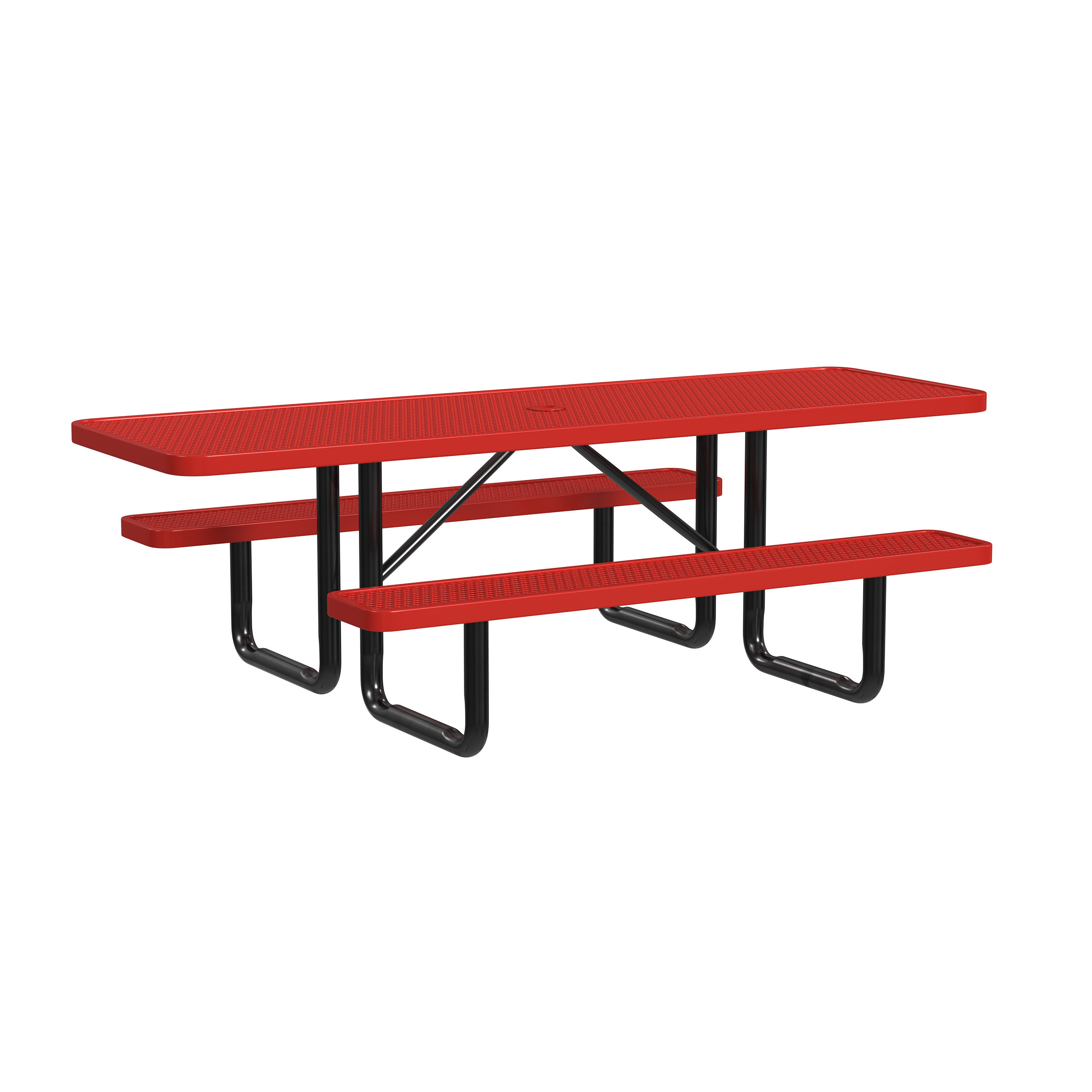 Leisure Craft 8 FT ADA Accessible Outdoor Picnic Table with 2 Bench ...