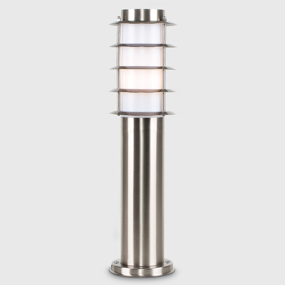 Dakota Fields New Canaan Silver 45cm H Hardwired Bollards & Reviews ...