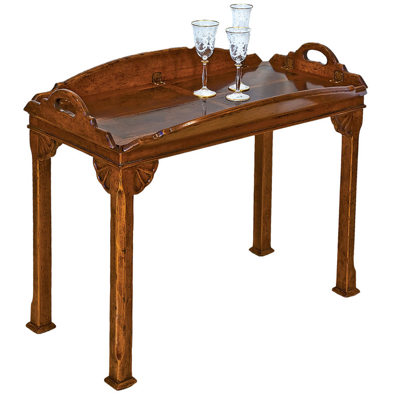 David Michael Huntington Butler Solid Wood Tray Top | Wayfair