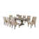 Gracie Oaks Dions 9 - Piece Extendable Trestle Dining Set & Reviews ...