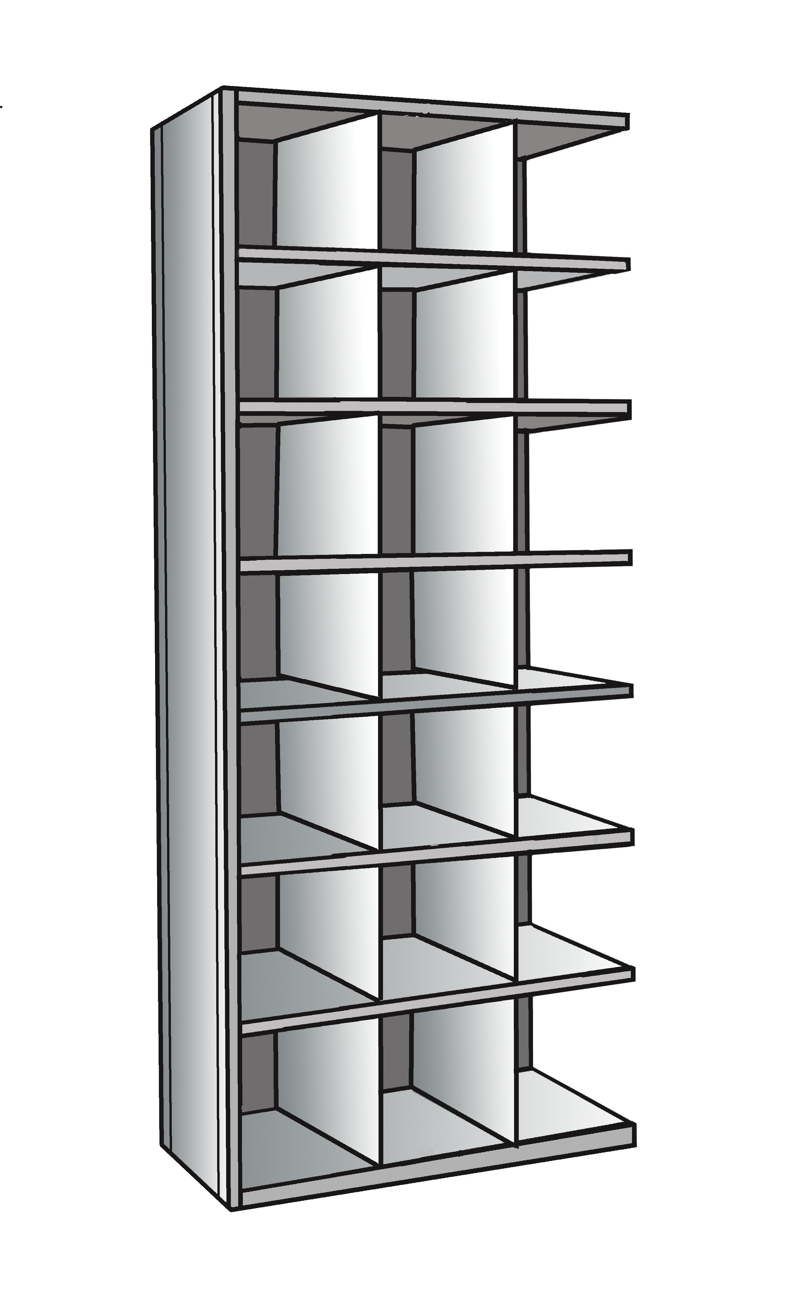 Hallowell Hi-Tech Bin 7 Shelf Shelving Unit Add-on - Wayfair Canada